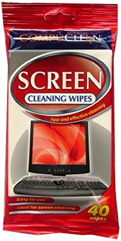 Screen Antibacterial Large Cleaning Wipes - Compuclean - Pack of 40 ...