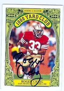 Roger Craig autographed Football Card (San Francisco 49ers) 1986 Topps ...