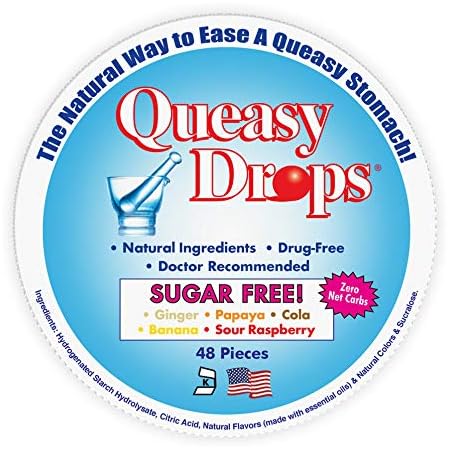 Amazon.com: Queasy Drops Nausea Relief Candy - Anti Nausea Ginger Candy ...