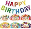 Amazon.com: Lemicin 48 Pcs Happy Birthday Crowns Party Hats for Kids ...