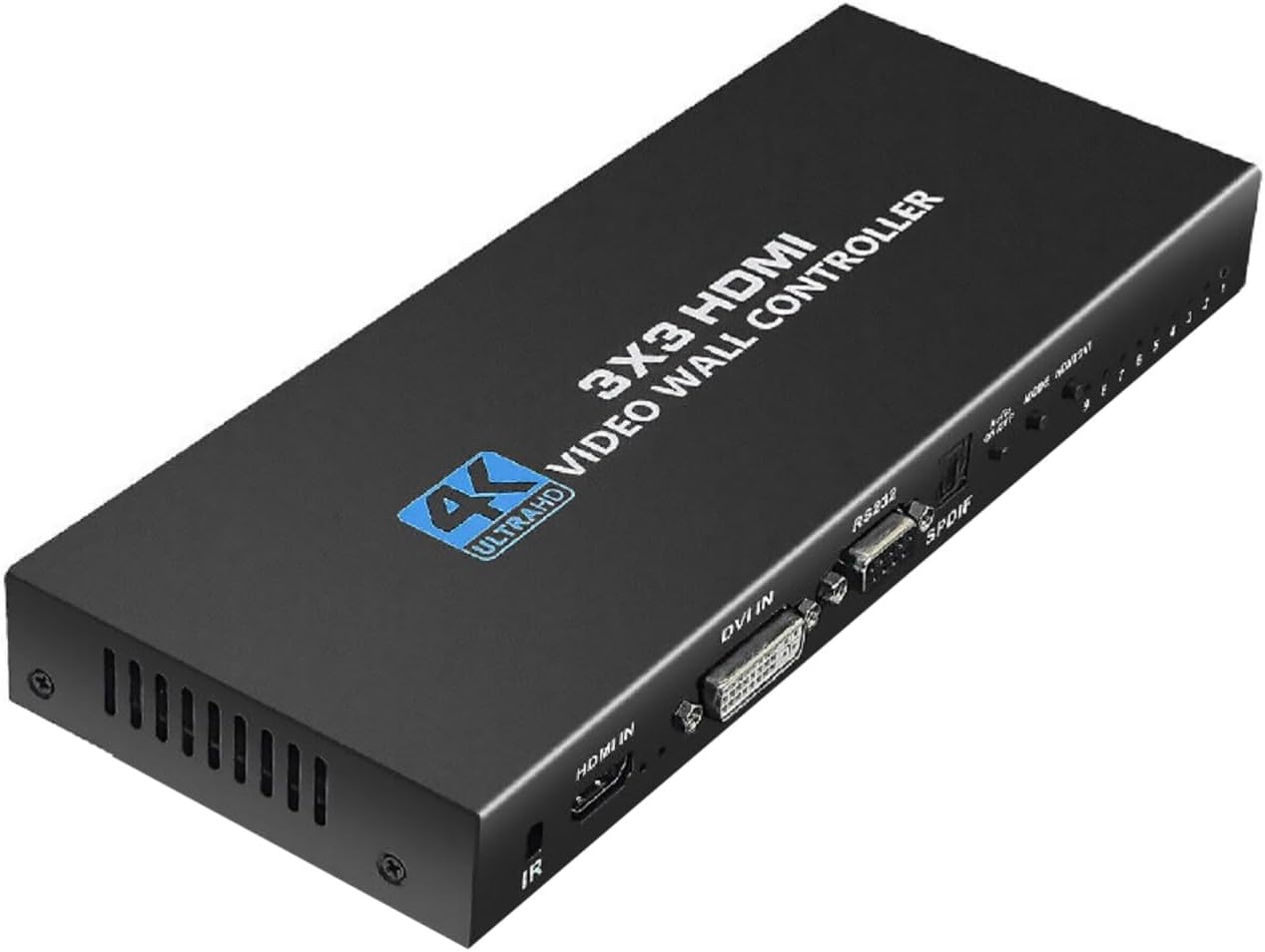 Amazon.com: 1x9 Video Wall Controller Matrix HDMI/DVI Input 1080P 60Hz ...
