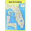 Amazon.com: Map of Florida Style E 24x36 - Laminated Wall Map Poster ...