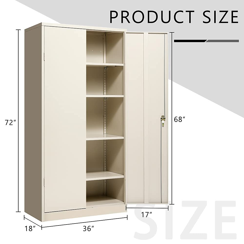 Buy Bonusall Tall Metal Storage Cabinets 72 inch Locking Steel Cabinet ...