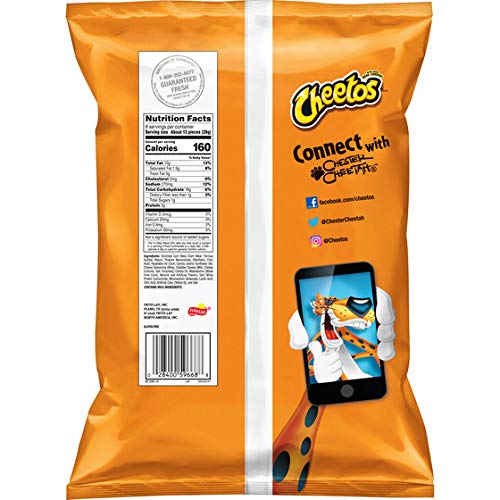 Cheetos Jumbo Puffs Cheese Flavored Snacks 8 Ounce Plastic Bag: Buy ...