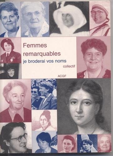Amazon.com: FEMMES REMARQUABLES, je broderai vos noms-collectif ...