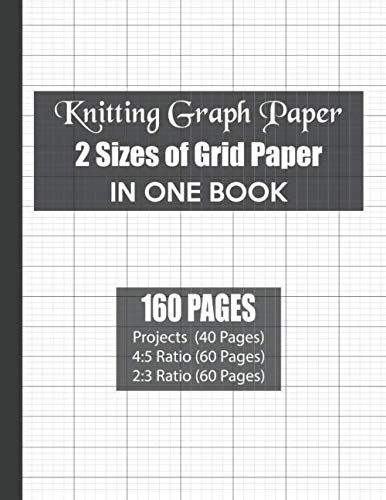 Knitting Graph Paper 2 Sizes of Grid Paper in One Book: Knitting Graph ...