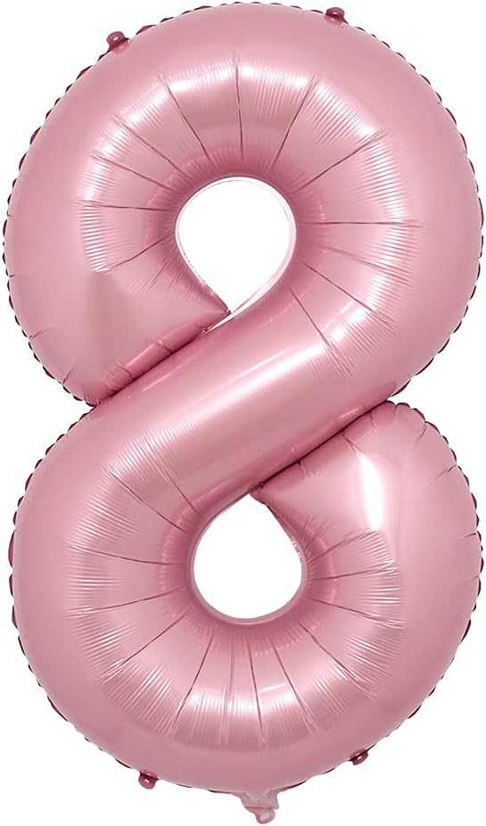 Amazon.com: 16 Inch Pink Foil Number Balloons Digital Globos Birthday ...