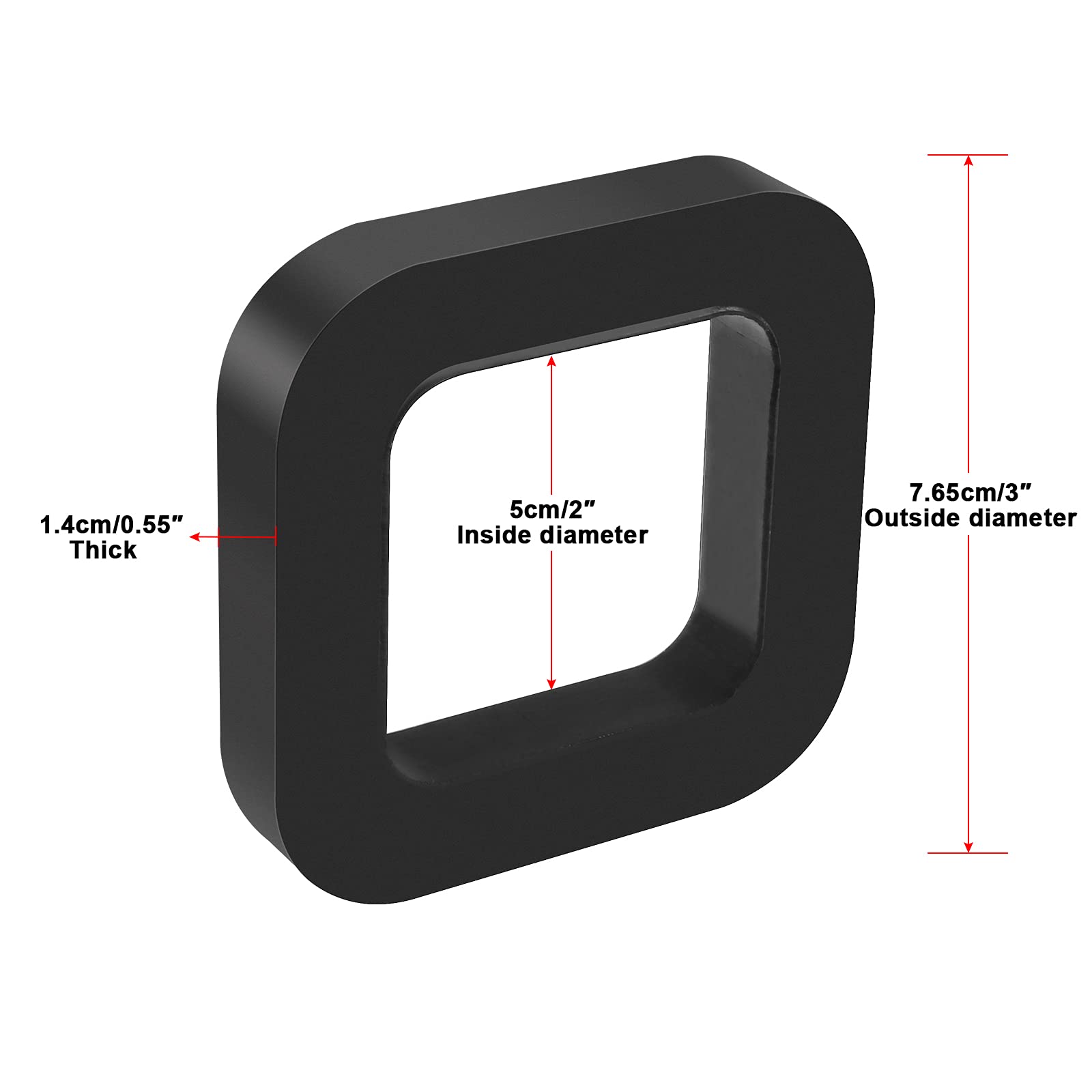 Snapklik.com : 12Pack 2 Inch Hitch Receiver Silencer Pad, Eliminate ...
