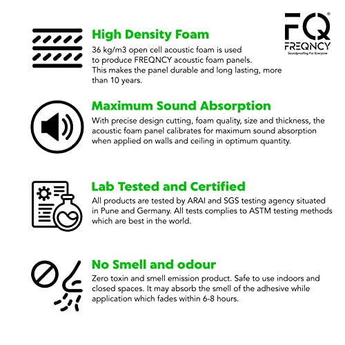 Freqncy Turbo Acoustic Foam, DIY, Best Quality, Soundproof Noise ...