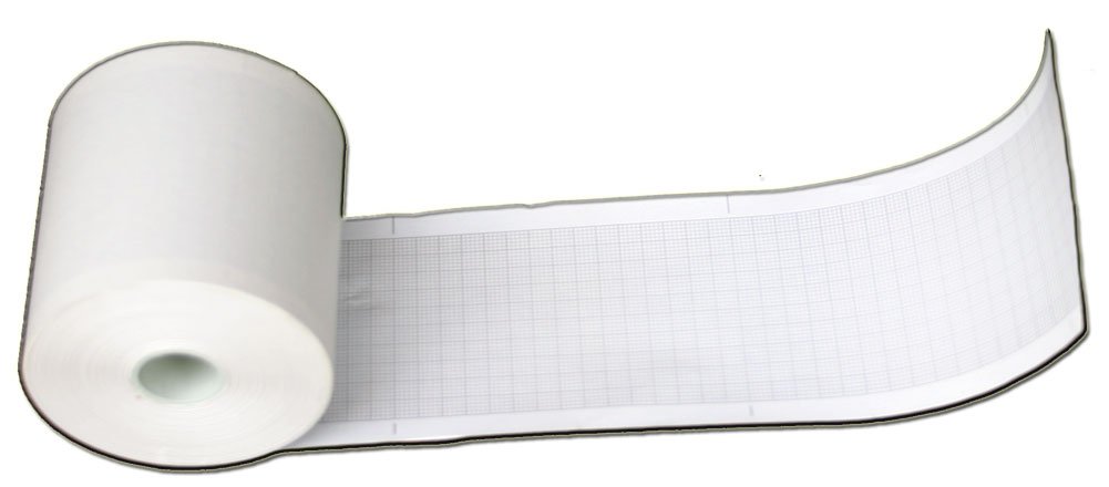 Burdick Cardiology Chart Paper 007932/007873-63mm X 45m, Black (10 Rolls)