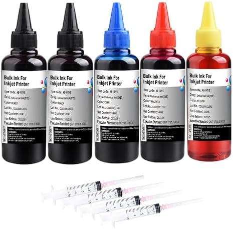 Amazon.com: Dikarsum Universal Dye Ink Refill Kit for HP Canon Brother Lexmark Printers ...