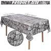Amazon.com: Kesfey 5 Packs Stone Wall Tablecloth 54 x 108 Inch ...