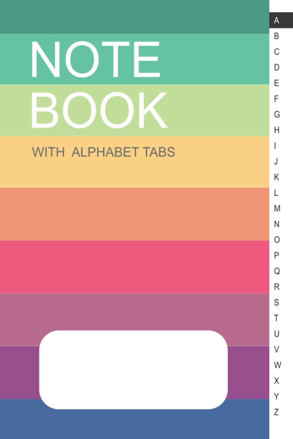 Amazon.com: Notebook with alphabet tabs: Rainbow Compact Notebook ...