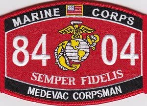 Amazon.com: Marine Corps 8404 Medevac Corpsman MOS Patch - Navy ...