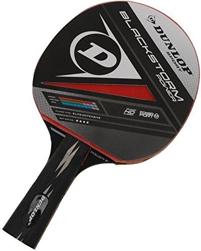 Dunlop Black Storm Power Table Tennis Racket For Advance Players ...