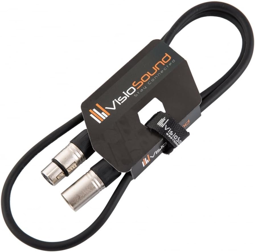 Amazon.com: VisioSound Male to Female XLR Mic Lead/Balanced Microphone ...
