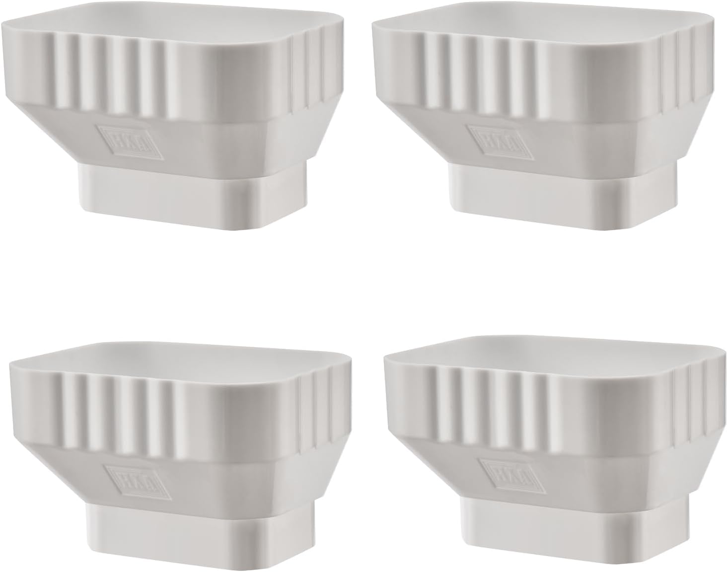 Amazon.com : Aquabarrel 3x4 to 2x3 Gutter Downspout Reducer | Downspout ...