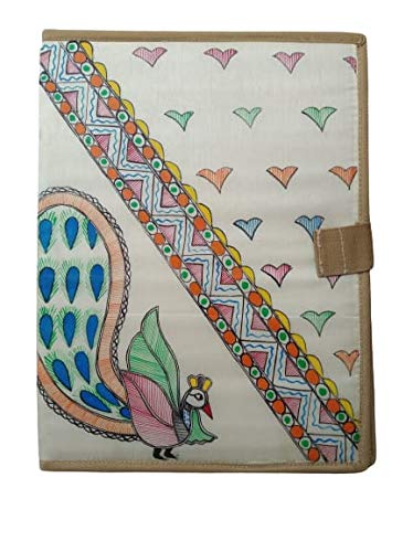 Madhubani Painted Silk File Folder : Amazon.in: Office Products