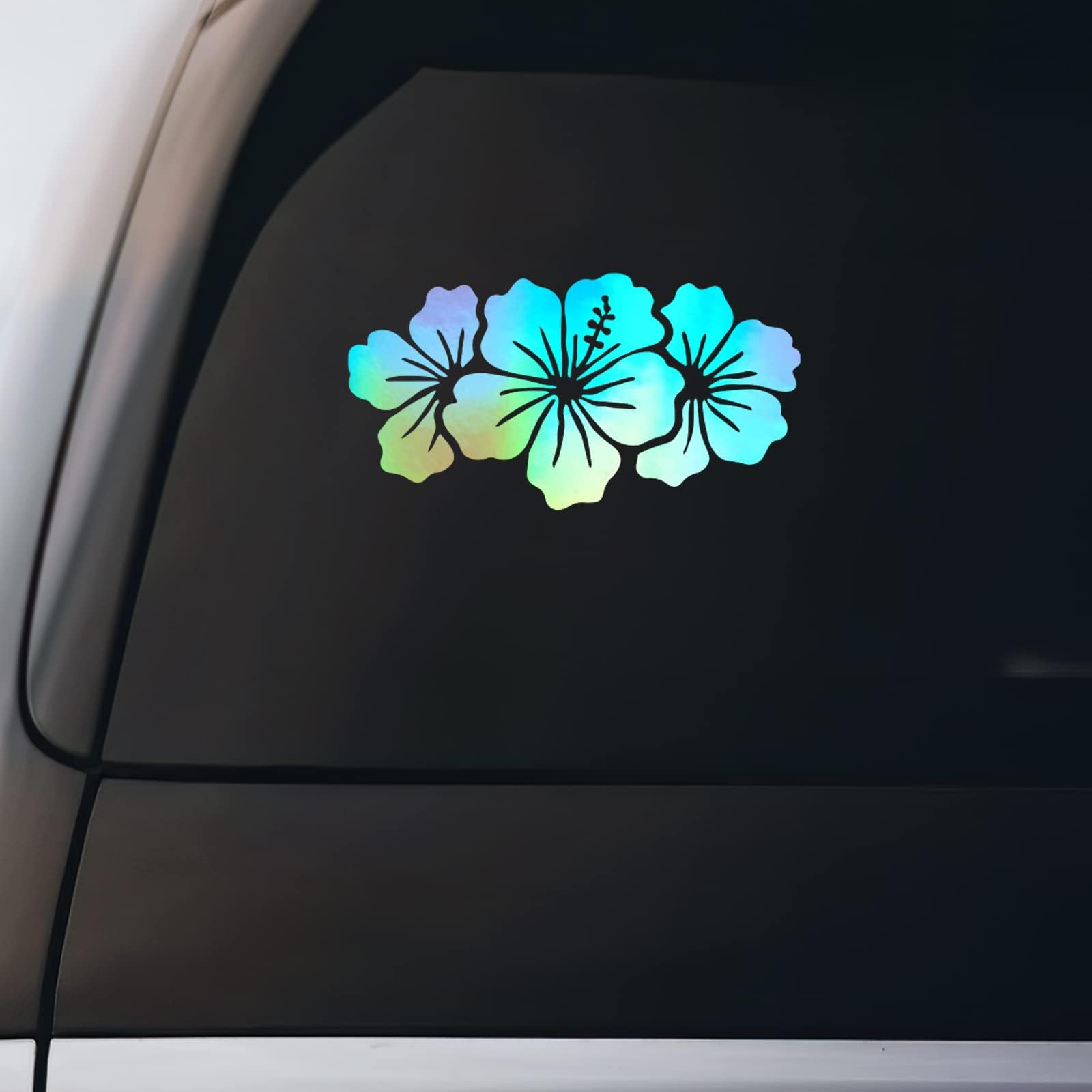 Amazon.com - Hibiscus Beach Flower Sticker Vinyl Ocean Design Decal for ...