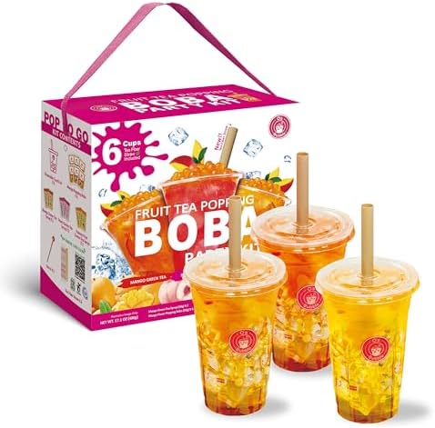 Amazon.com: O's Bubble Boba Tea Kit - 6 Servings Bubble Tea Kit ...