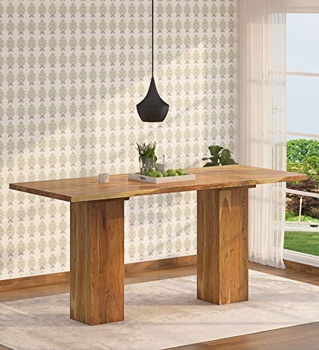 THE KASHTH Wooden Bar Table 8 Seater | Eight Seater High Dining Bar ...