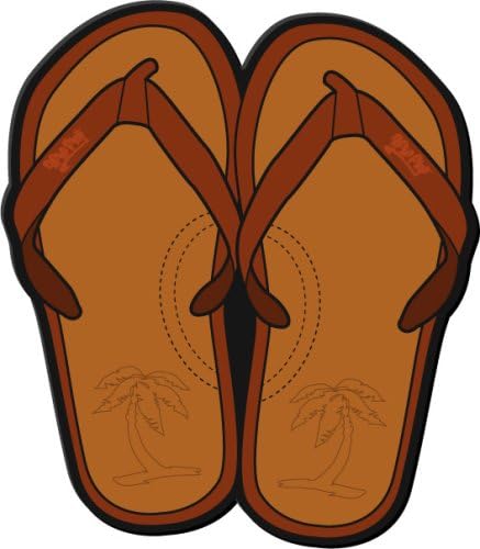 Amazon.com: Giant Brown Flip Flops Style Molded Utility Mat : Automotive