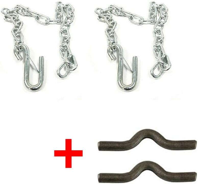 Amazon.com: Southwest Wheel 1/4" x 36" S-Hook Trailer Safety Chains w ...