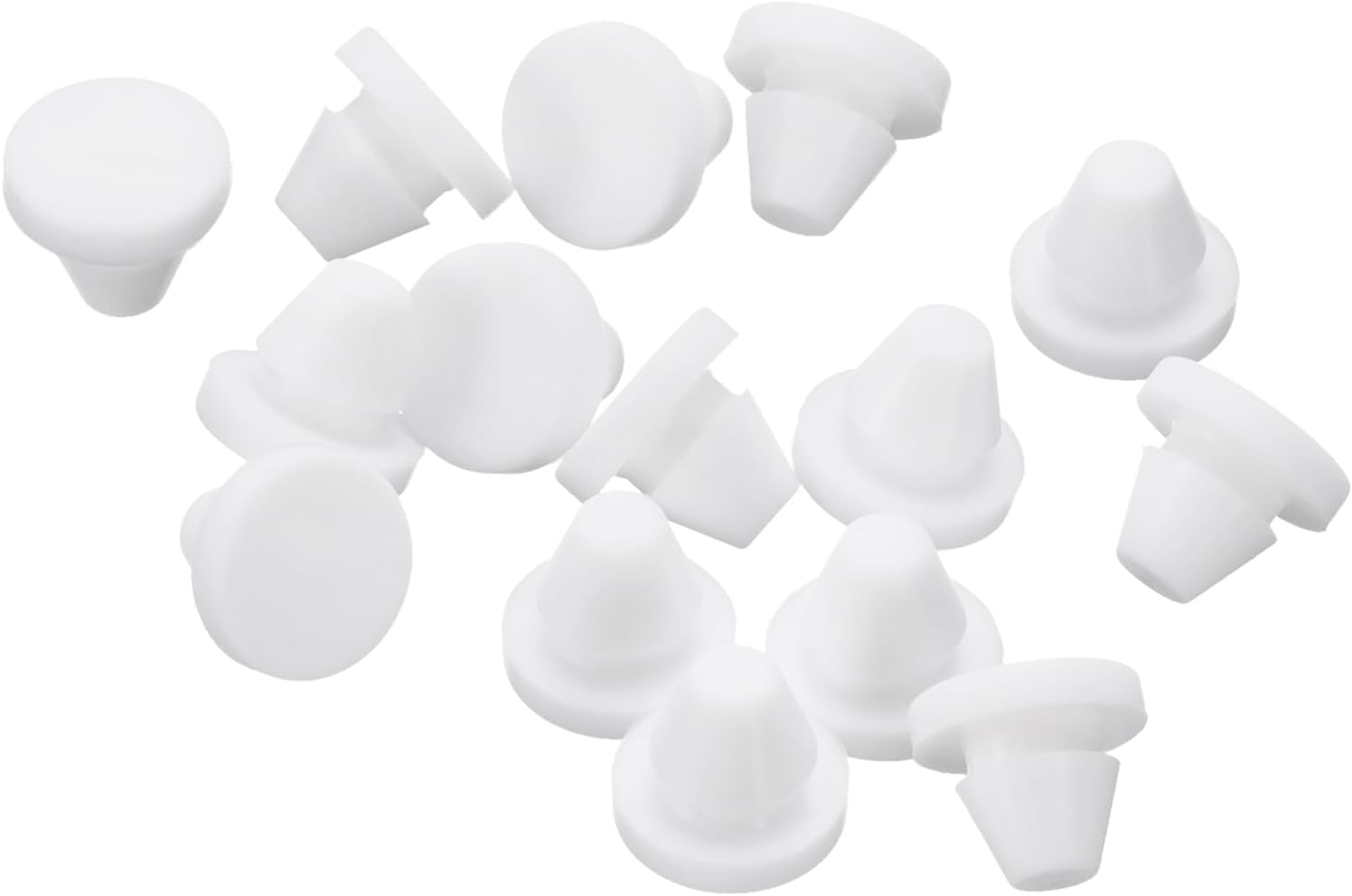 Amazon.com: Uxcell 15Pcs Silicone Plugs, Rubber Round Snap-in Locking ...