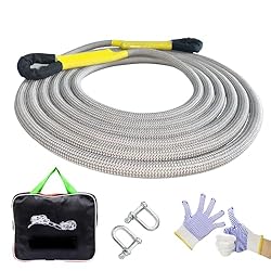 Amazon.com: Kinetic Energy Recovery Tow Rope Power Stretch Snatch Strap ...