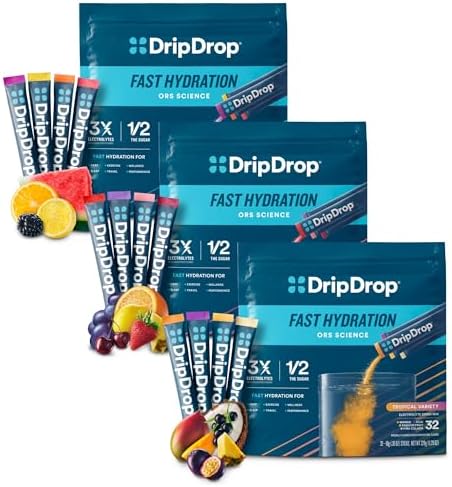 Amazon.com: DripDrop Hydration - Electrolyte Powder Packets - Piña ...