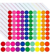 10 Couleurs 20mm Gommettes Autocollantes Rondes 1400 Pcs Gommettes ...