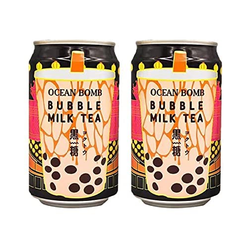 Amazon.com: Ocean Bomb Boba Tea Tapioca Pearls, Canned Bubble Popping ...