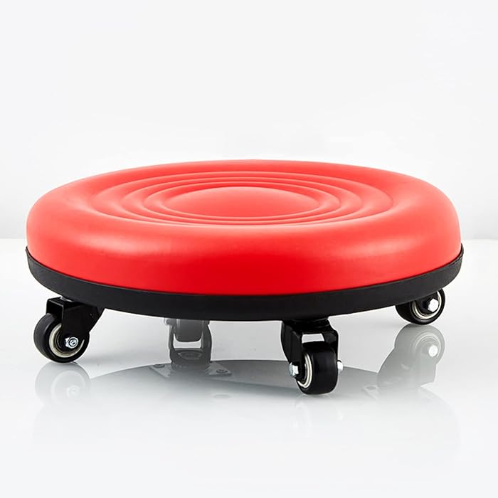 Buy Swivel Pedicure Stool 360°Rolling Stool on Wheel,Qiwey Low Roller ...