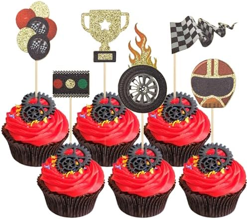 24 Precut Round Formula One Racing Car Sport themed Edible Wafer paper ...