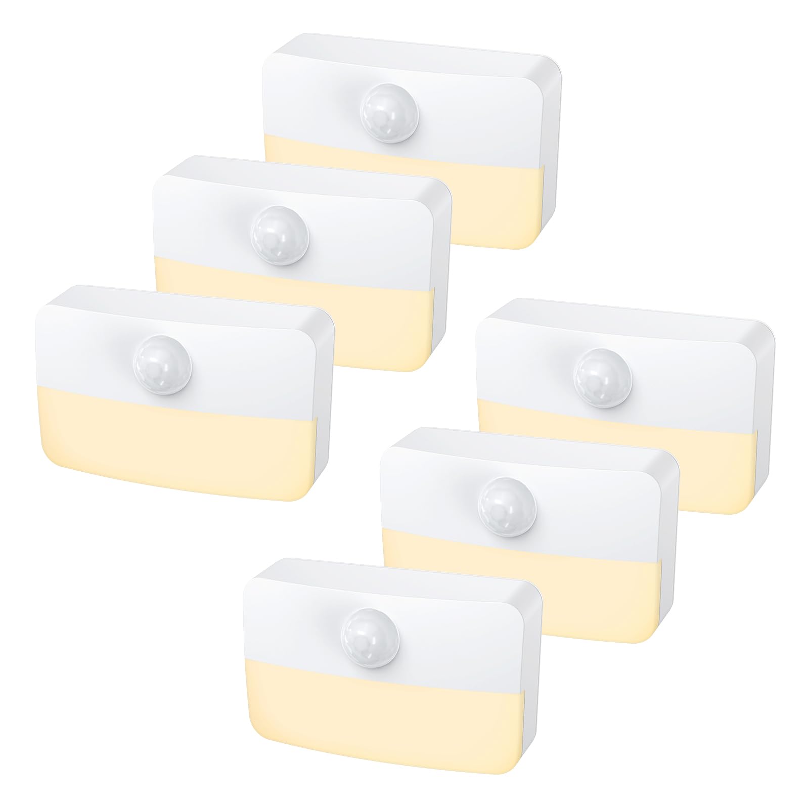 AMIR Mini Motion Sensor Light, Battery-Powered LED Night Light, Wall ...