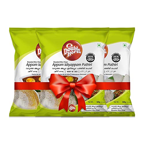 Double Horse Traditional Appam /Idiyappam /Pathiri Rice Flour, 500g ...