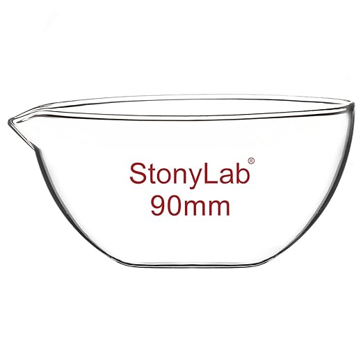 stonylab Evaporation Dish, Dish Borosilicate Glass Mixing Bowl Flat ...