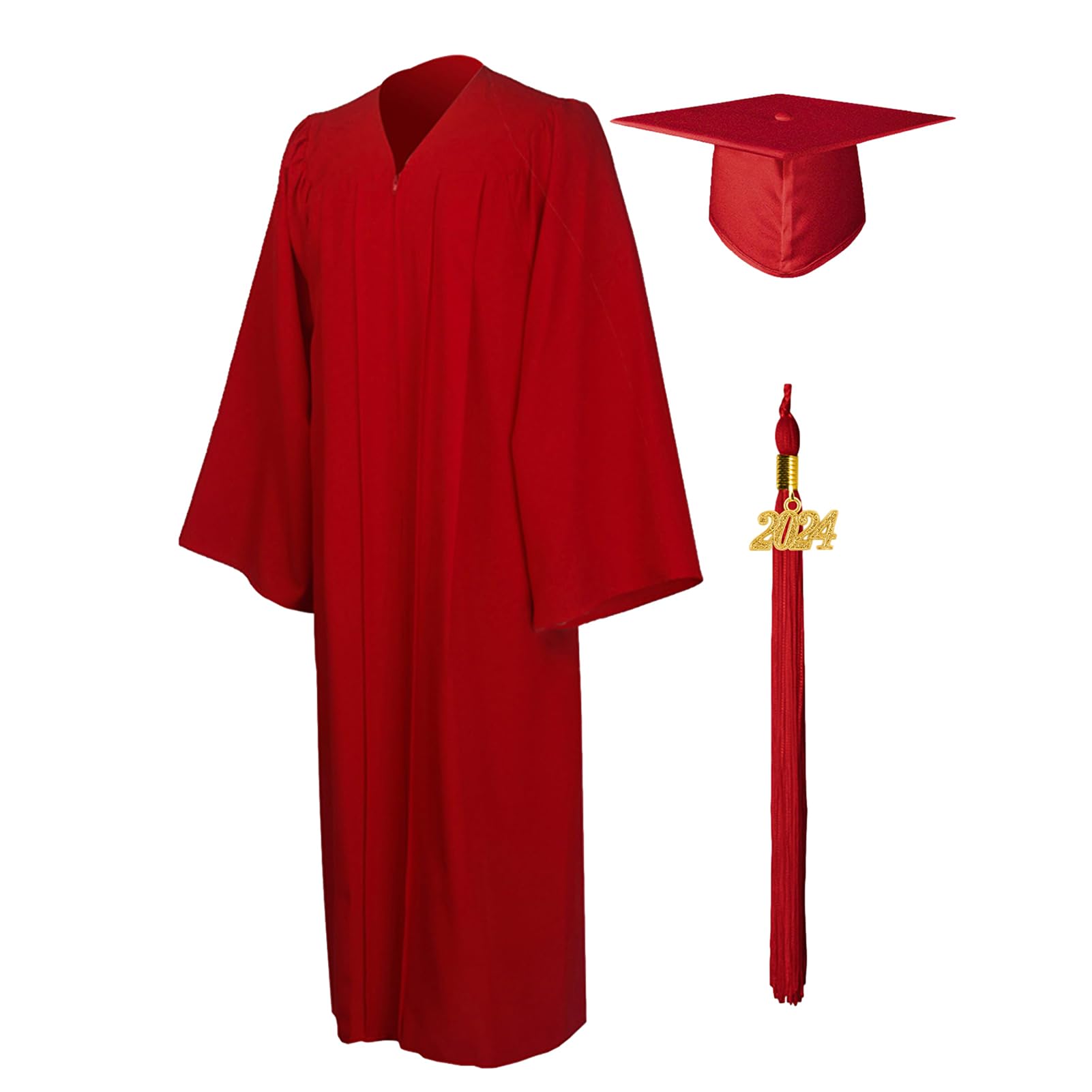 Birrete Rojo De Graduación 2024