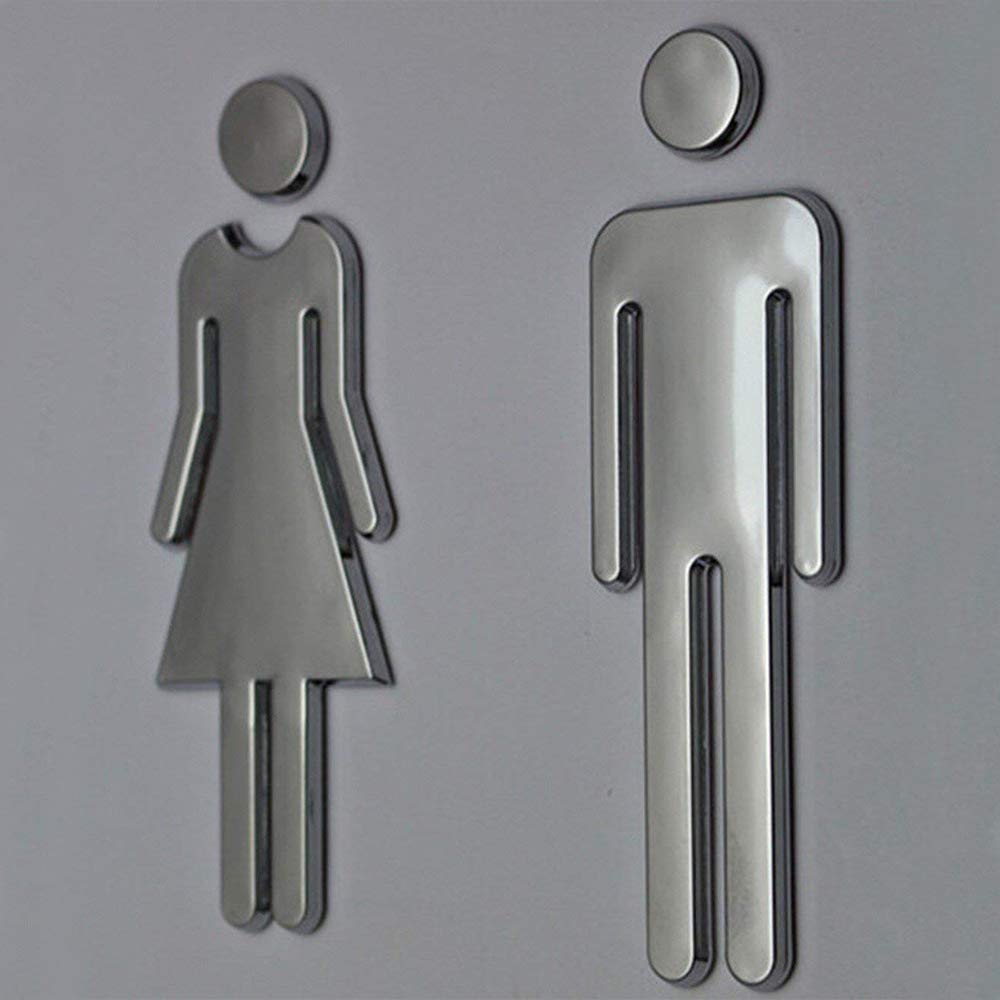 Universal Bathroom Sign Gents General Sign Sign With Man – PWDirect