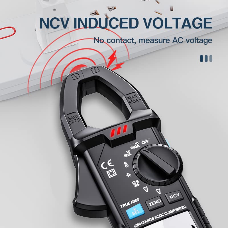 Amperometric Clamp Meter Pliers Ammeter Professional Digital Automotive ...