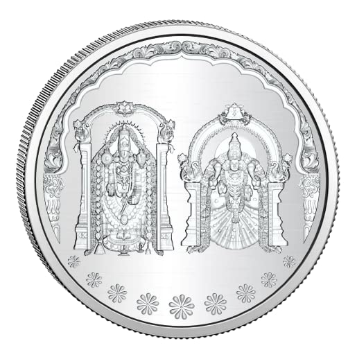 Buy SILVERA 100 Gms Balaji Padmavati 999.0 Silver Coin Capsule ...
