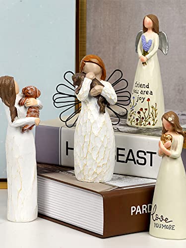 Sculpted Hand-Painted Angel of Friendship, Sculpted Hand-Painted Angel ...