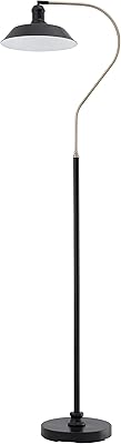 Brightech Swoop LED Floor Lamp, Tall Lamp with Adjustable Head, Modern ...