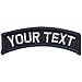 Amazon.com: Custom Text Tab Patch W/Hook Fastener Patch (Navy Blue ...