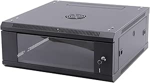 Outdoor at Home 4U Wall Mounted Data Cabinet Server Rack with Cable ...