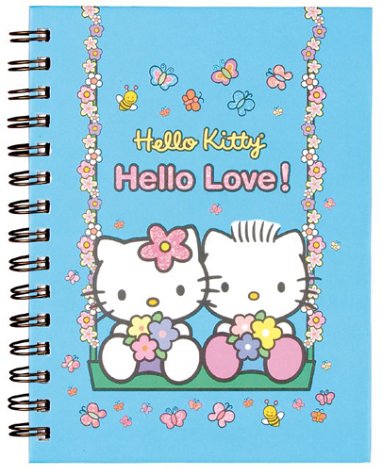 Amazon.com: Hello Kitty Hello Love! Wire-o Bound Blank Journal ...