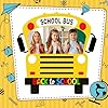 Amazon.com: 41.4x39.4 Inches School Bus Photo Frame Selfie Back to ...