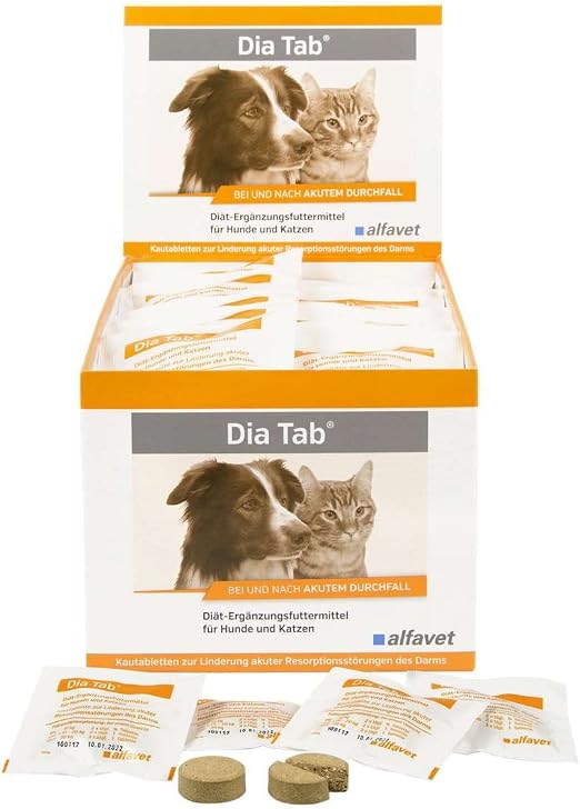 alfavet Dia Tab 60x5,5g Kautabletten für Hunde und Katzen