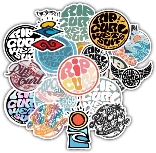 Amazon.com: BOLTSERVE 20 Pcs Stickers Packs Curls Decal of Colorful Rip ...