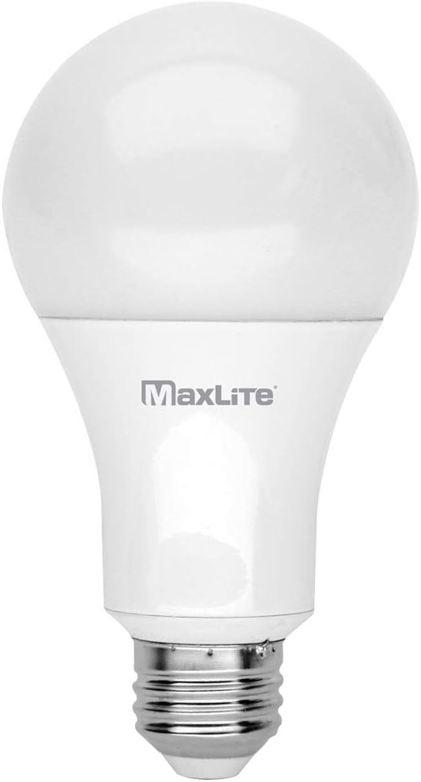 MaxLite 100 Watt Equivalent, Soft White, Dimmable, A19, 15-Watt LED ...